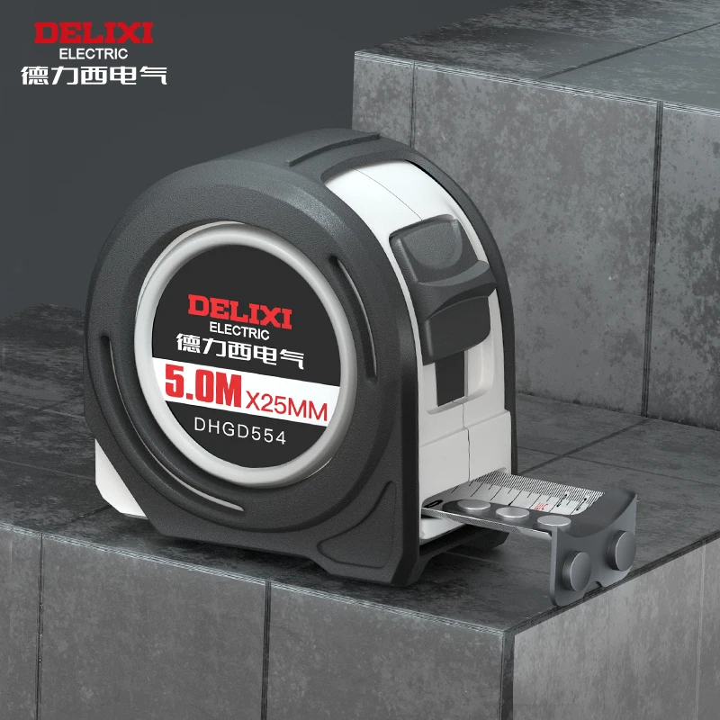 DELIXI-ELECTRIC-Steel-Tape-Home-Anti-fall-Tape-Wear-Resistant-Box-Ruler ...