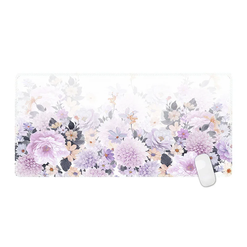 Colorful Flower Design 900×400 Large Game Mouse Pad Free Shipping Mouse ...