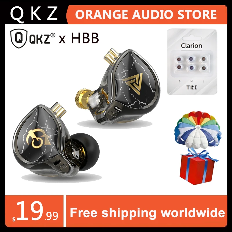 QKZ-x-HBB-10mm-Titanium-Coated-Diaphragm-HiFi-In-Ear-Monitor-Earphones ...