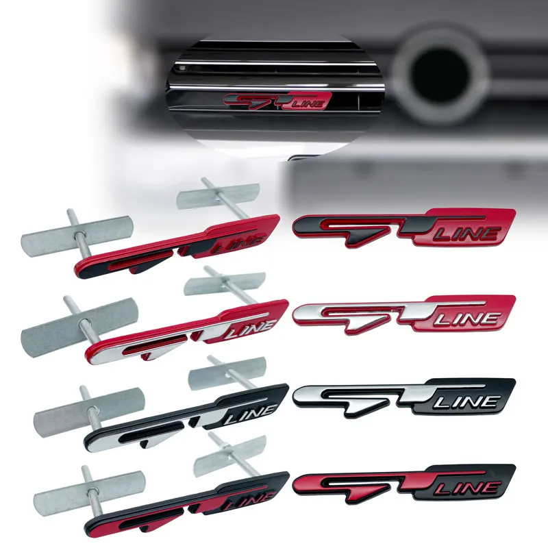 Car-3D-Metal-GT-Line-Emblem-Decal-For-Kia-Sportage-Stinger-K3-K5-K9-For ...