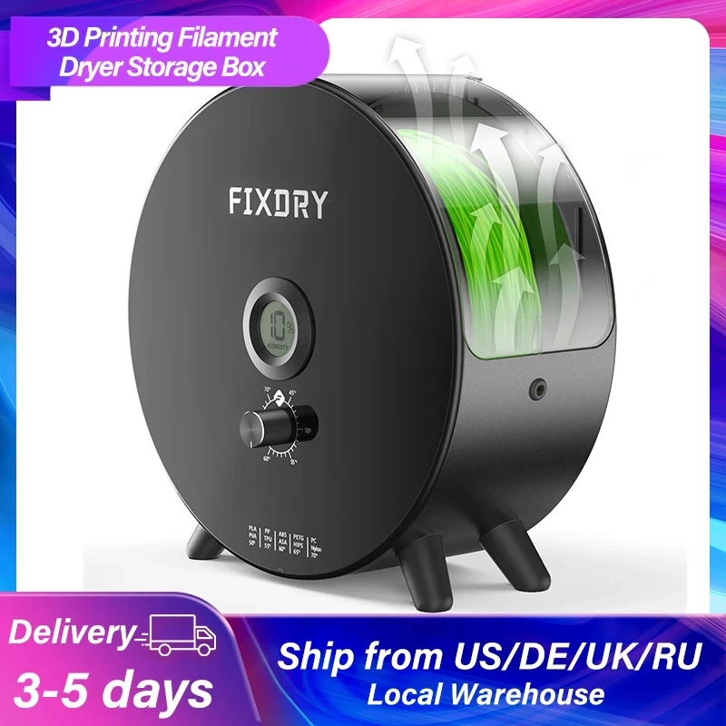 FIXDRY-3D-Filament-Dryer-Box-Temperature-Control-Humidity-Sensor-1-75-2 ...