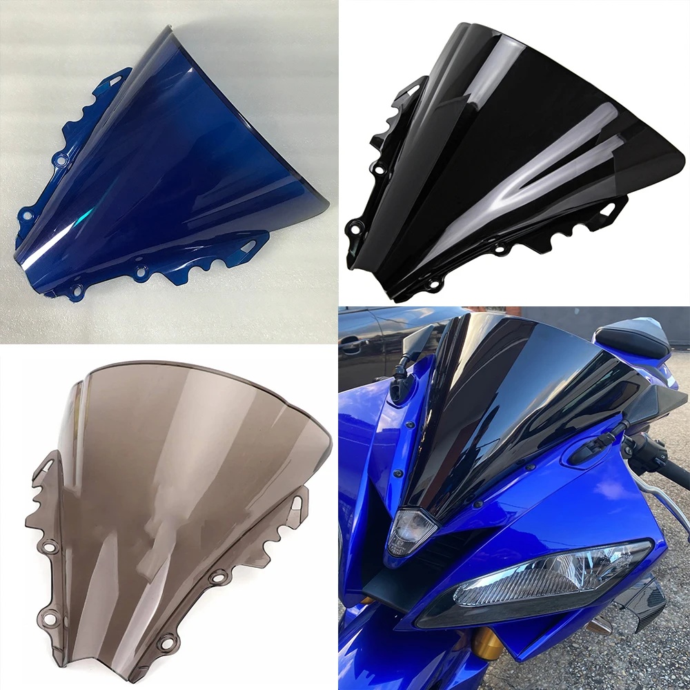 Windscreen-Windshield-For-2006-2007-Yamaha-YZF-600-R6-Front-Wind ...