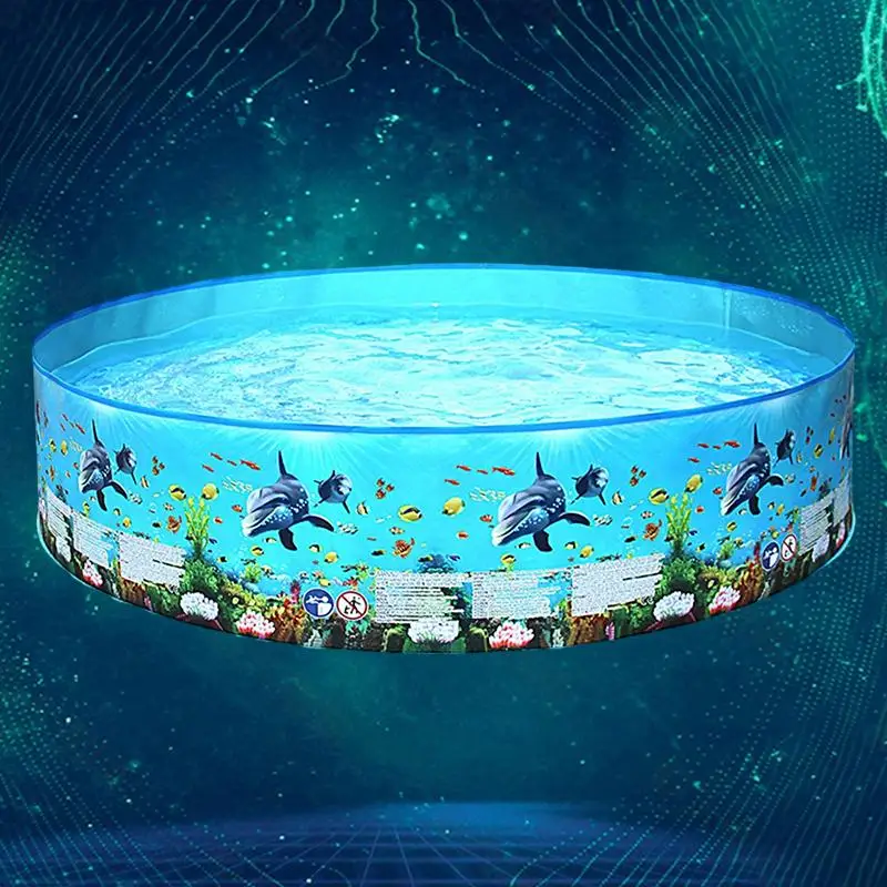 Portable-Folding-Hard-Plastic-Swimming-Pool-Family-Swimming-Pool-Round ...