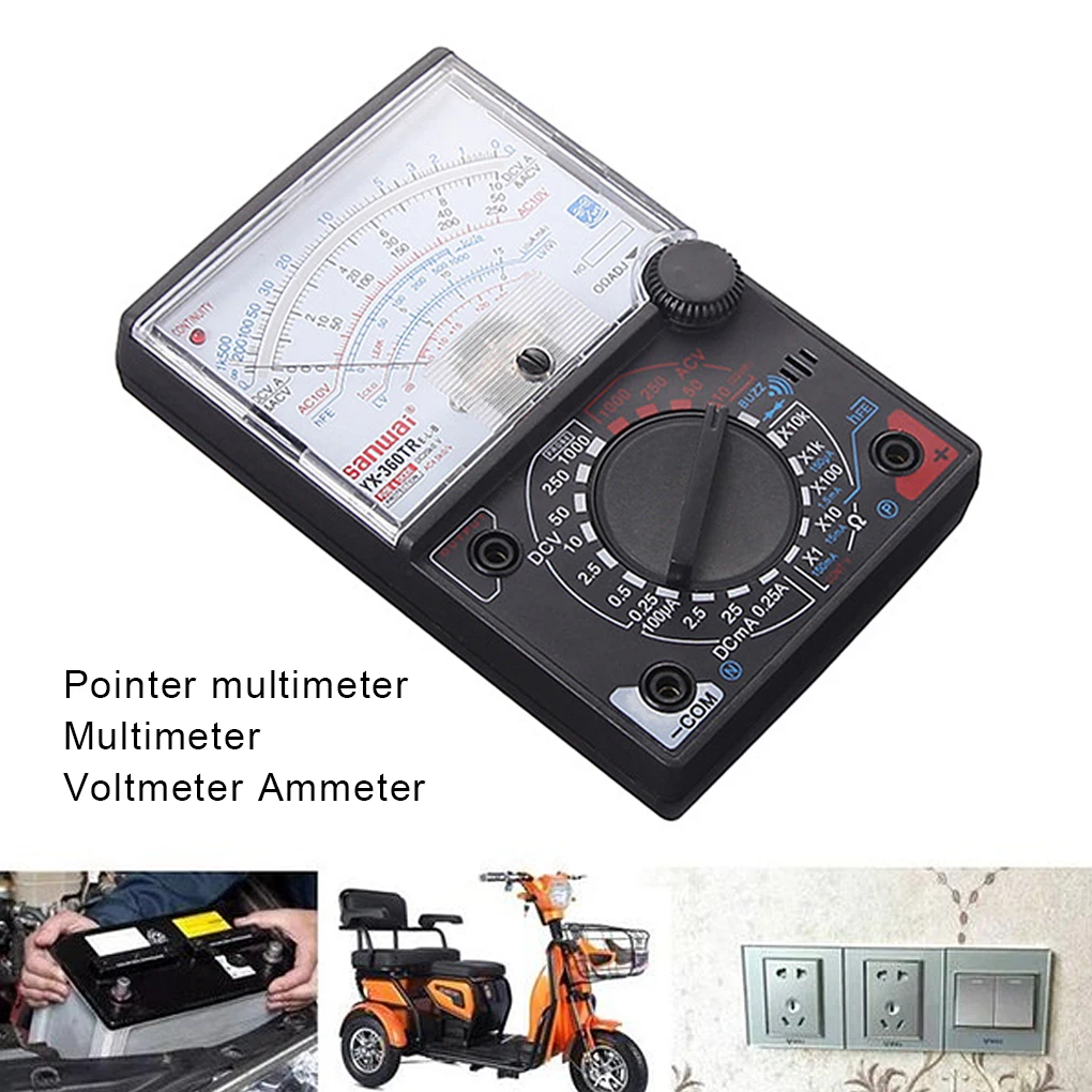 YX-360TRN-AC-DC-1000V-Voltage-Current-Tester-Handheld-Pointer-Analog ...