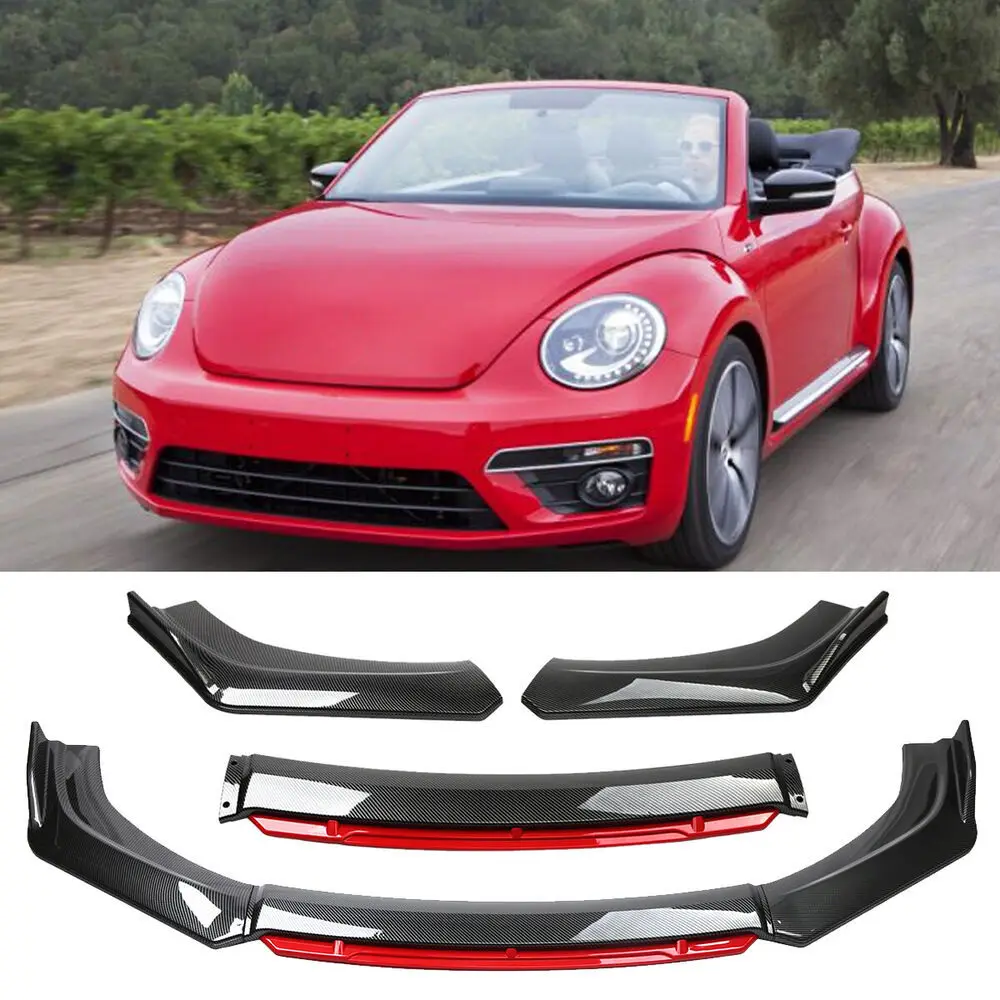 Car Front Bumper Lip Auto Chin Spoiler Splitter Diffuser Body Kits Trim ...