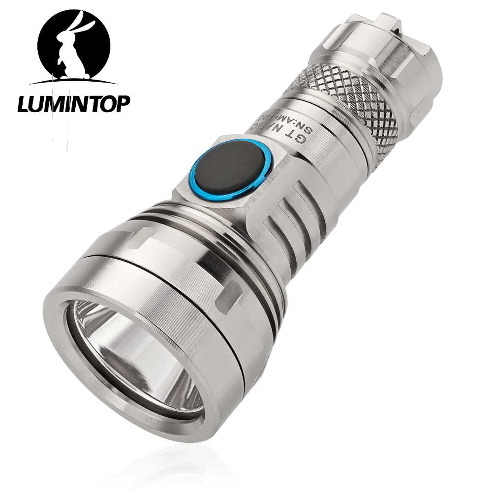 Rechargeable Outdoor Lighting EDC Flashlight Titanium LED Torch ...