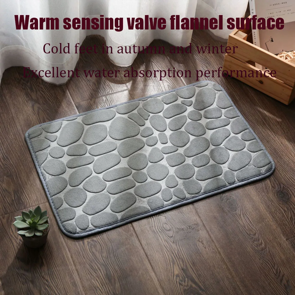 3D-Non-Slip-Bathroom-Mat-Cobblestone-Embossed-Bath-Mats-Absorbent ...