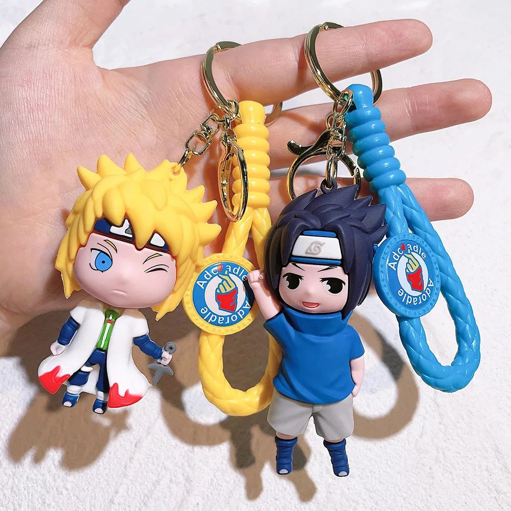 New-Anime-figures-Cute-Cartoon-Silicone-key-chains-PVC-Keychain-Bag-Car ...