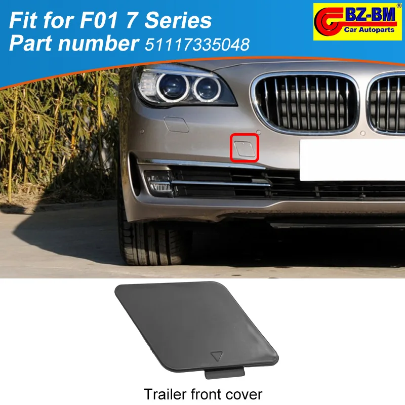 Front Bumper Trailer Tow Eye Hook Cap Cover For bmw F01 f01lci f02lci 7 ...