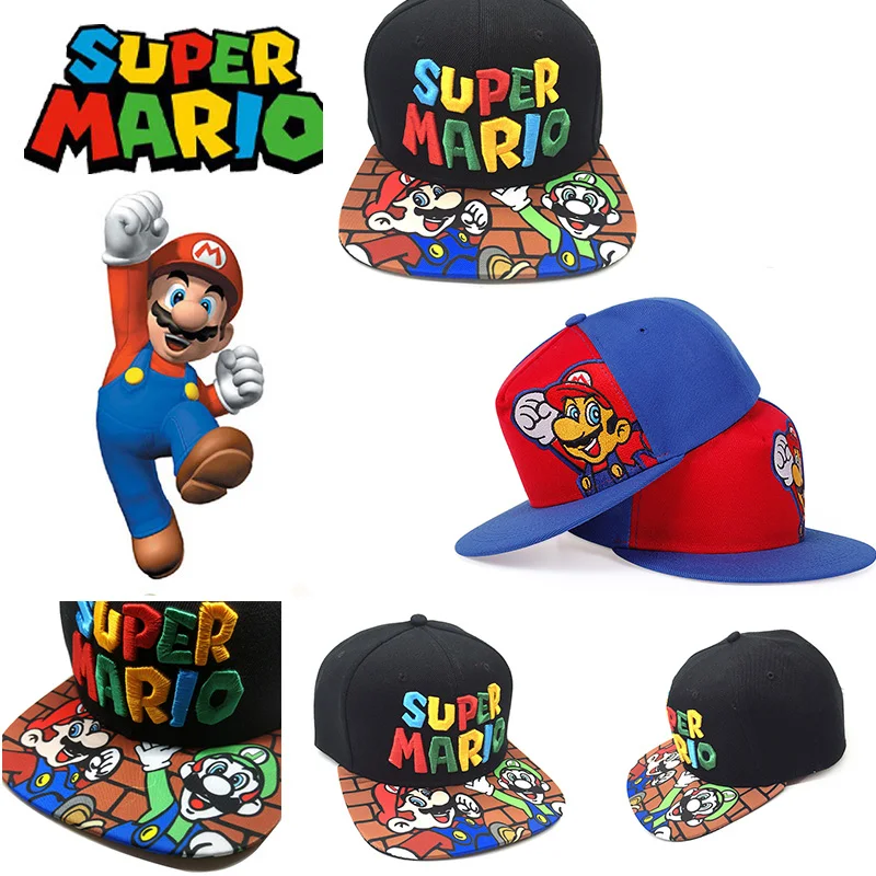 GAME-Super-Mario-Peaked-Cap-Baseball-Hat-Men-Women-Adult-Hip-Hop-Cool ...