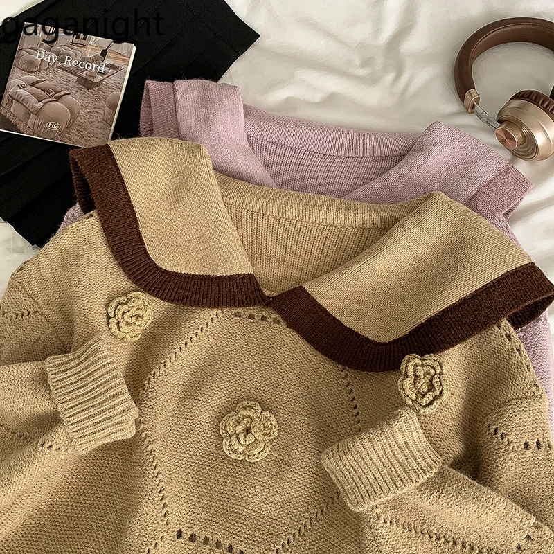 ATUS-ANIGHT-Pull-Jacquard-Manches-sulfpour-Femme-V-tement-Chic-Style ...