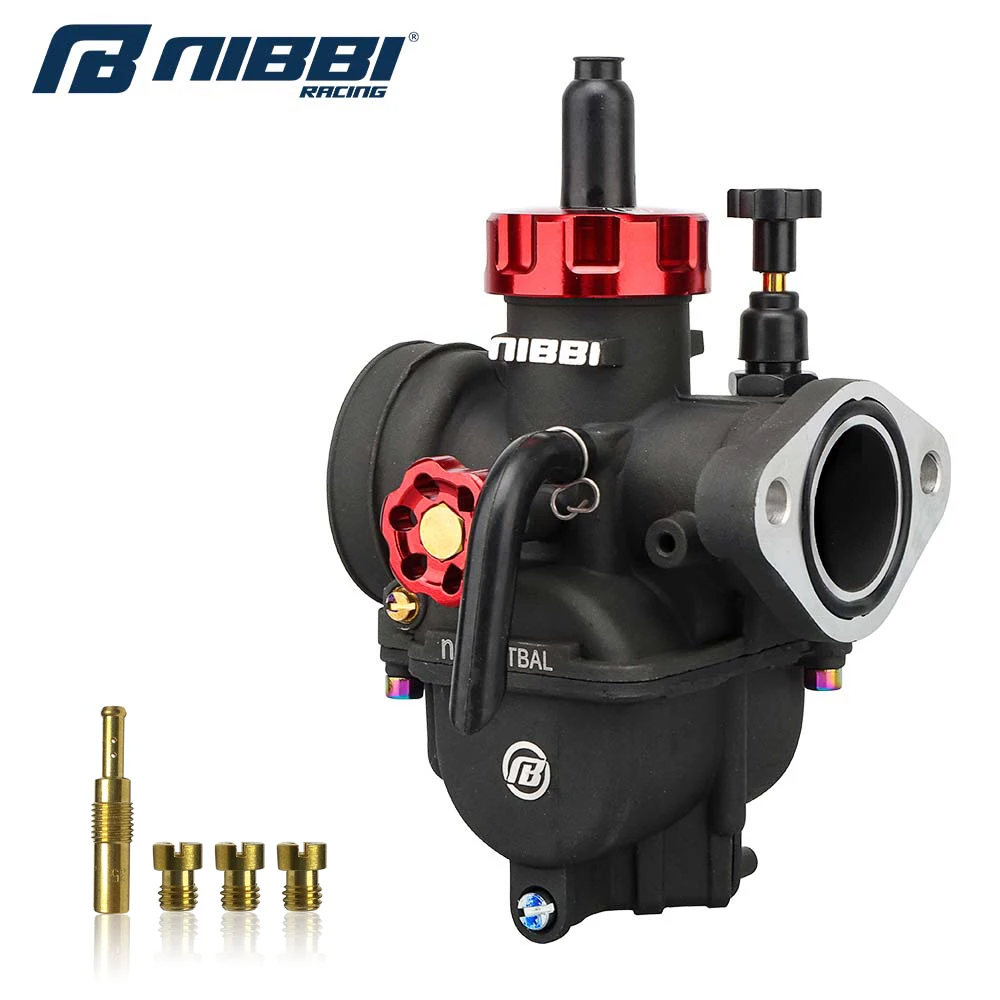 Nibbi 2t 4t carburador pe17 19 22 24 26 28mm flange motor da motocicleta com carb jatos para ...