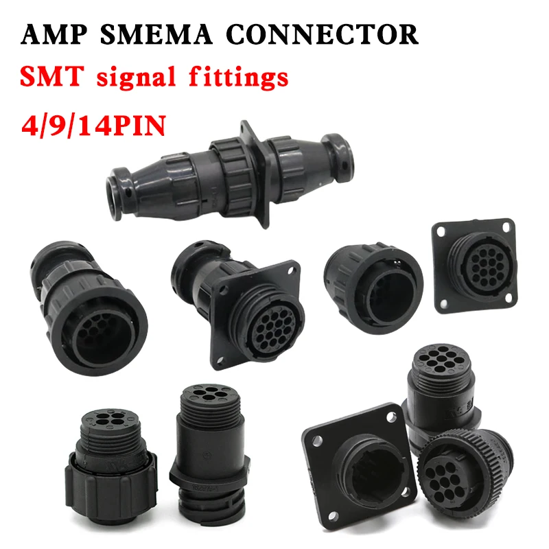 1-5-20-Sets-AMP-TE-SMEMA-Connector-4Pin-9pin-14PIN-182649-1-Plug-206043 ...
