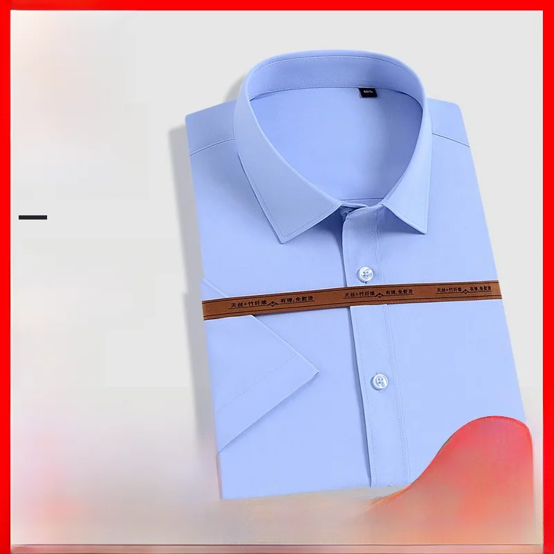 Romon-Shirts-Summer-Thin-Casual-Slim-fit-Shirt-Short-sleeve-Men-s ...