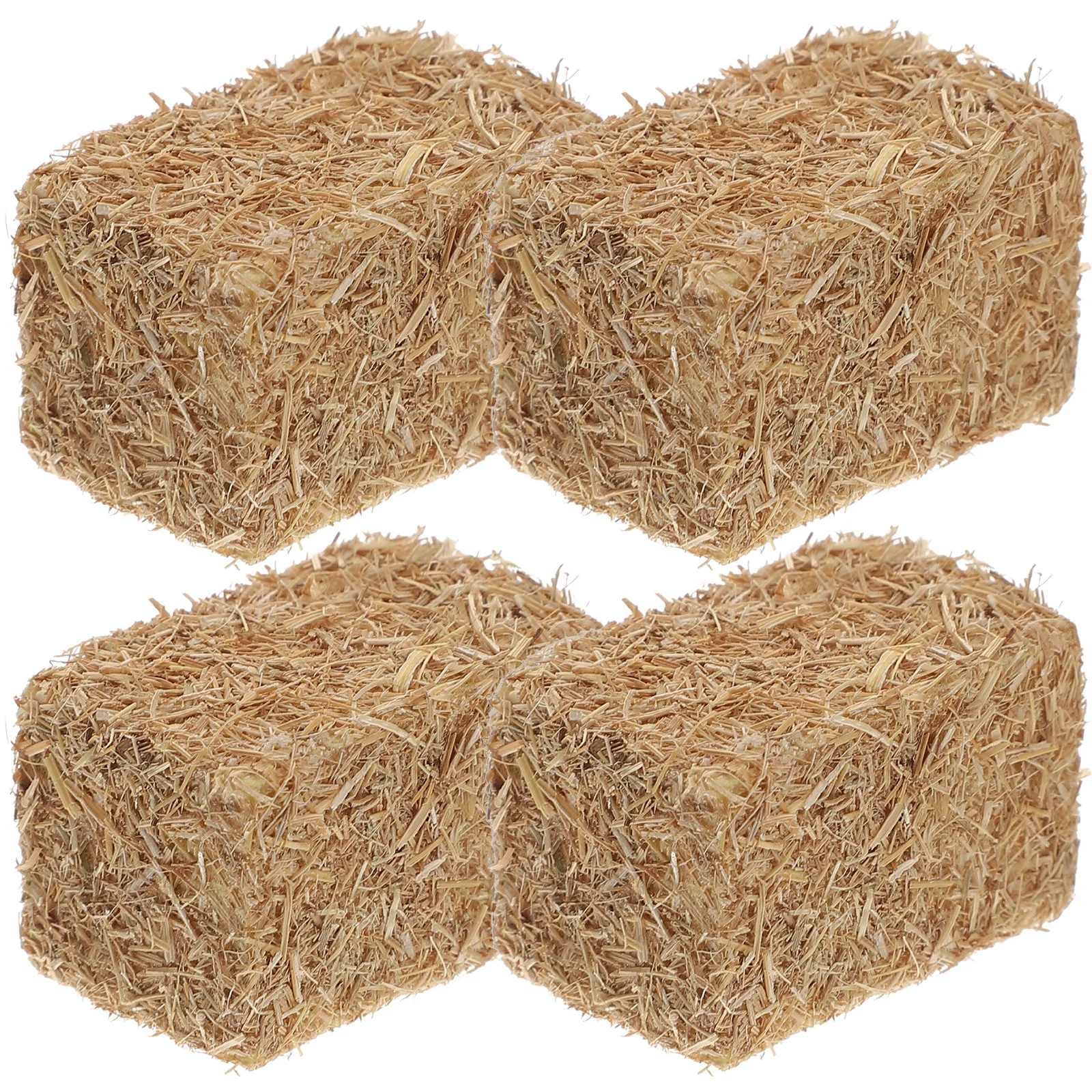 4pcs-Miniature-Bales-Figurine-Decorative-Straw-Bale-Ornament-Mini ...