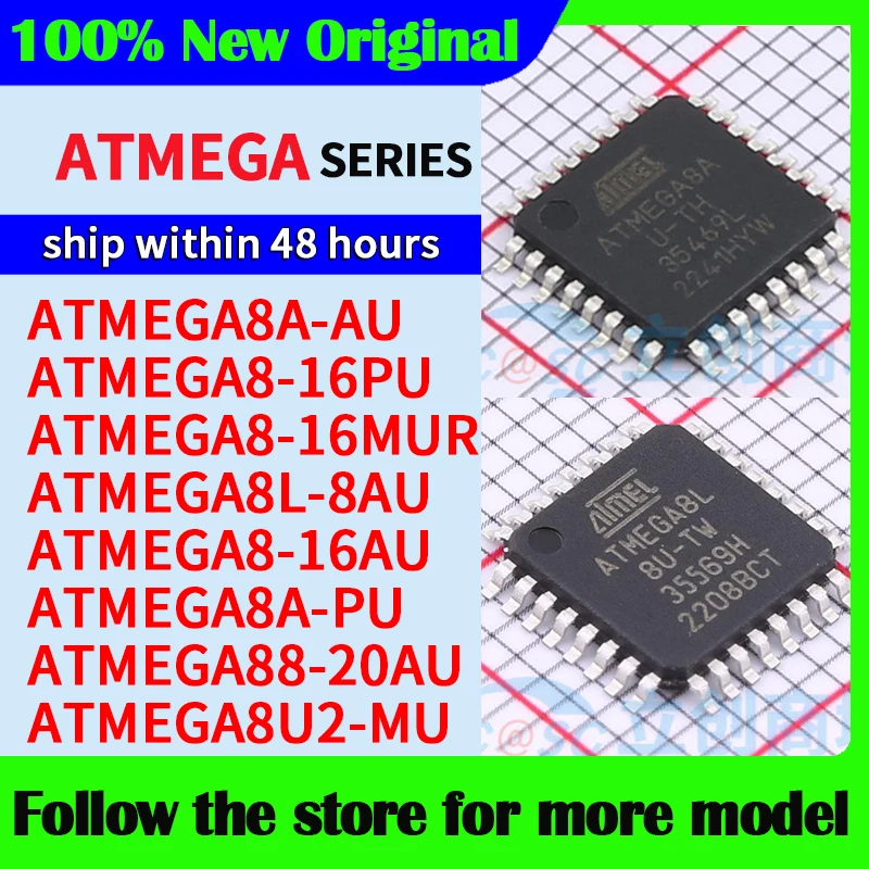 ATMEGA8A-AU ATMEGA8-16MUR ATMEGA8L-8AU ATMEGA8-16AU ATMEGA8A-PU ...