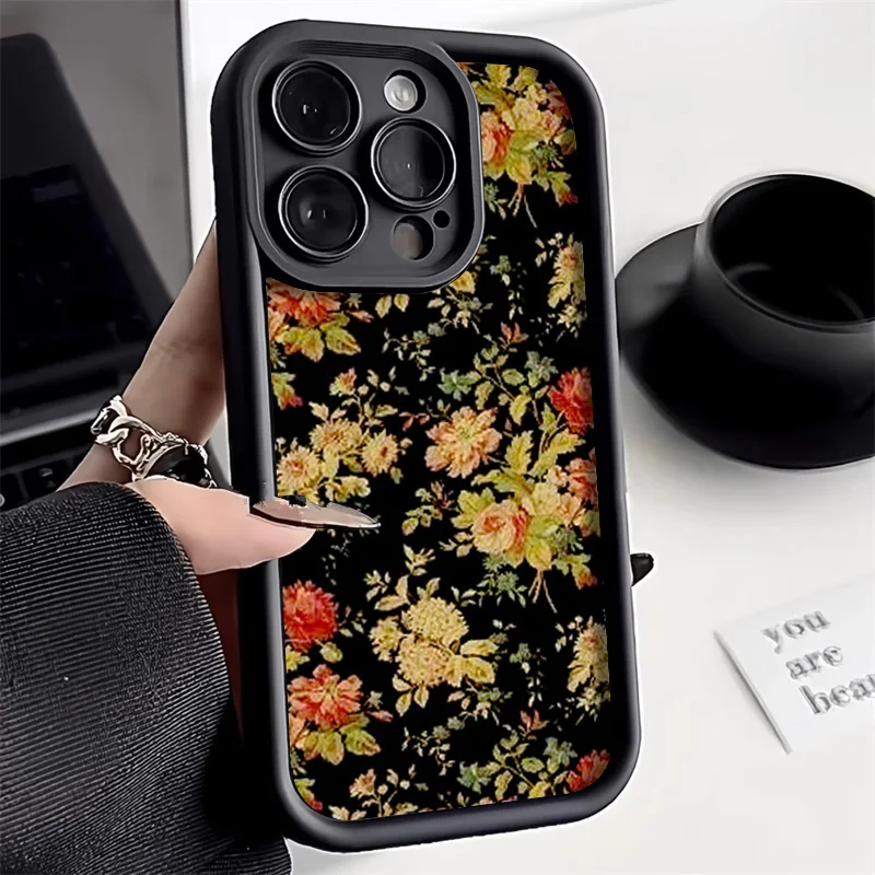 Elegant Artistic Floral Painted Soft Phone Case for Xiaomi 11 5G (01-C053)