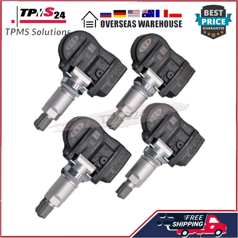4PCS FOR 2018 DODGE DURANGO 2016-2018 JEEP GRAND CHEROKEE 433MHz TPMS ...