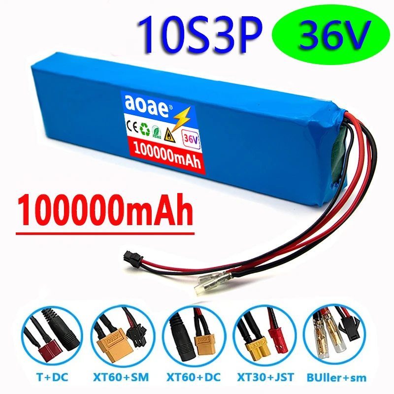 36V-100Ah-10S3P-18650-Lithium-Battery-Pack-20A-BMS-For-XIAOMI-MIJIA ...