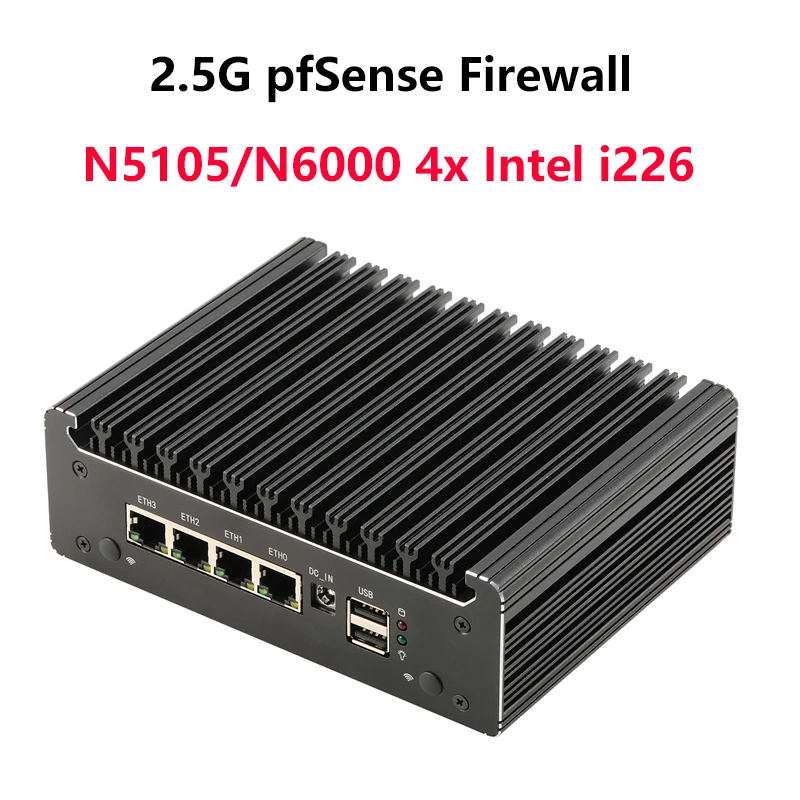 K31 N5105/N6000 Soft Router pfSense Firewall 4x Intel 2.5G i226 ...