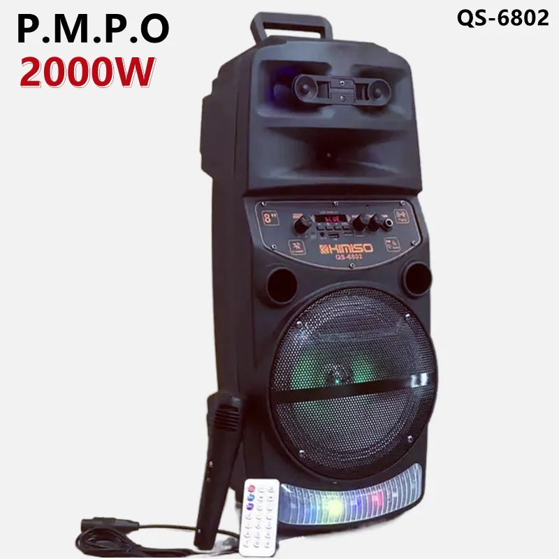 2000W-Peak-Power-LED-Trolley-Box-Party-Active-Bluetooth-Speakers-8-Inch ...