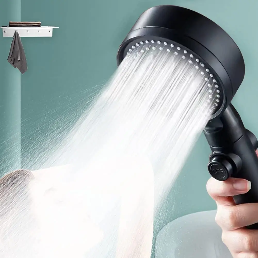 Switchable-5-Function-Shower-head-One-key-Stop-Water-Massage-Silicone ...
