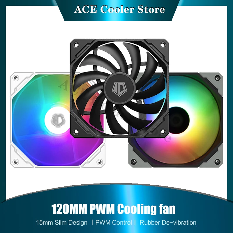 12015 PC Case Fan 15mm Ultra-Slim CPU Water Cooler Fan 4Pin PWM Mute 5V ...