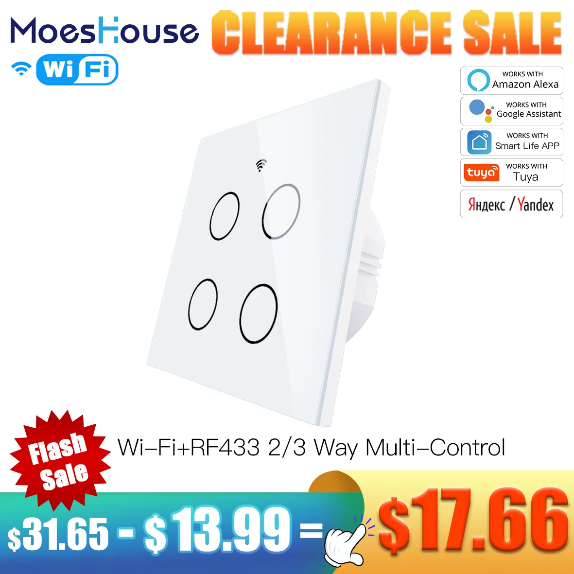 Moes-WiFi-Smart-4-Gang-Glass-Panel-Switch-Smart-Life-Tuya-App-Multi ...