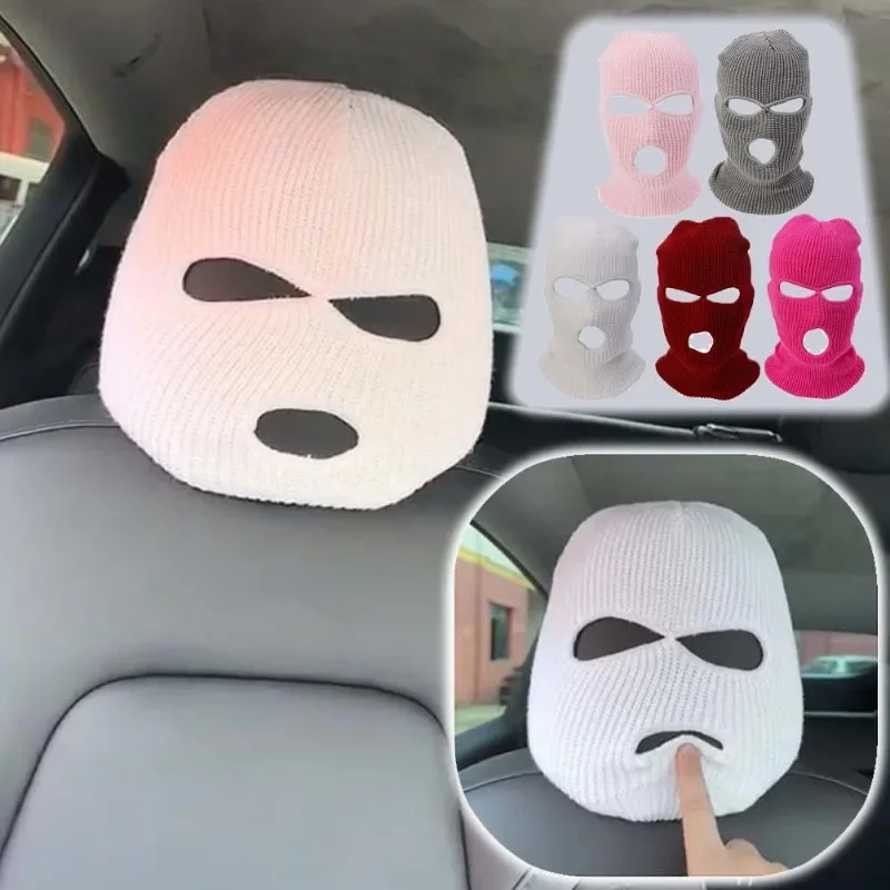 Car-Headrest-Cover-For-Tesla-Car-Seat-Decoration-Winter-Cap-Halloween ...