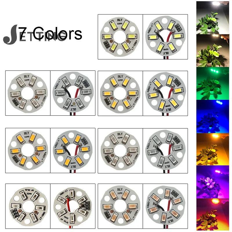 3Pcs-3W-5V-Color-LED-Chip-Bead-Lights-Board-Bulb-Round-Transformation ...