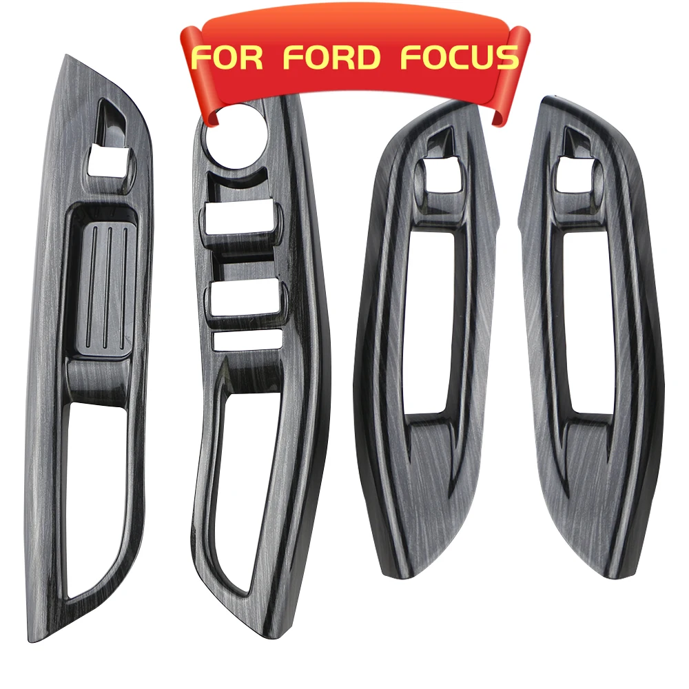 4Pcs For Ford Focus 3 MK3 MK4 2009-2017 Car Door Interior Armrest ...