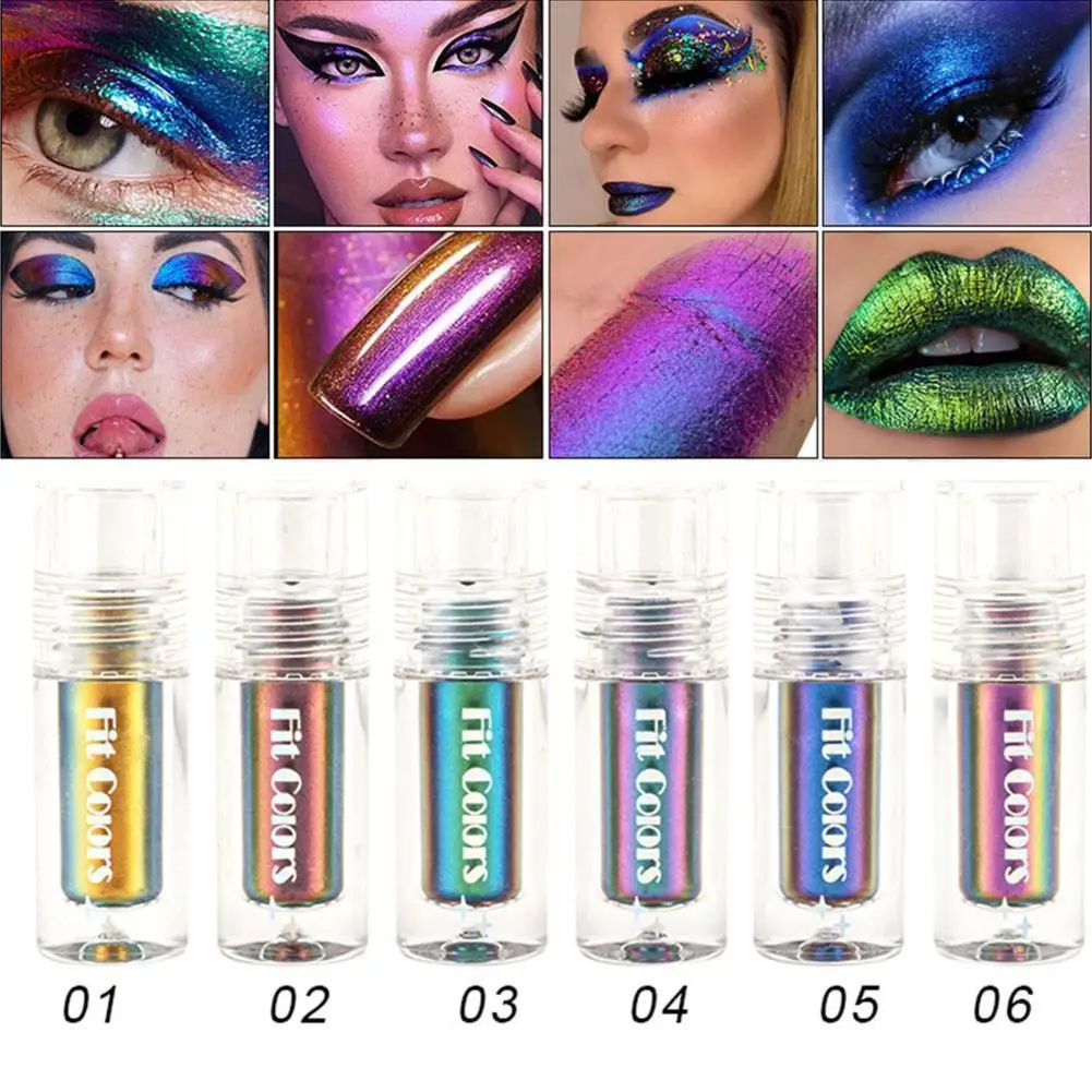 Multi Chrome อายแชโดว์ Pigments ยาวนาน Multi Chrome Chameleon นกยูง ...