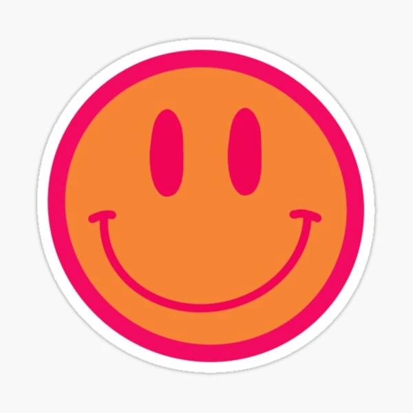 Pink Smiley Face With Bow