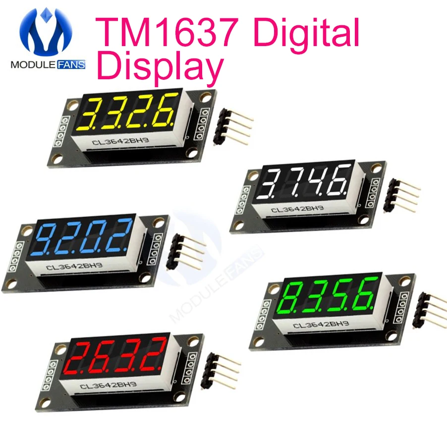 TM1637-0-36-Inch-7-Segments-Digital-Display-Tube-4-Digit-LED-Module ...