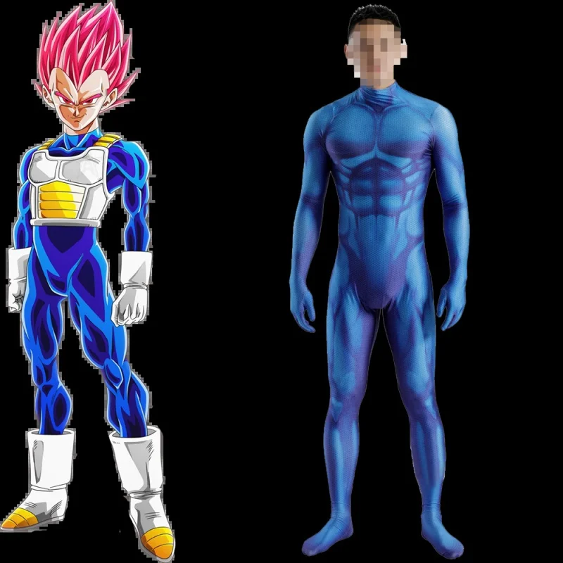 Anime Z Super Vegeta Traje Cosplay Saiyan Bodysuit Terno Macacões ...