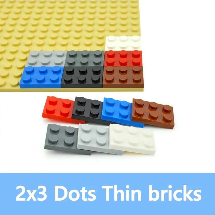 50pcs-DIY-Building-Blocks-2x3-Thin-Figures-Bricks-Educational-Creative ...