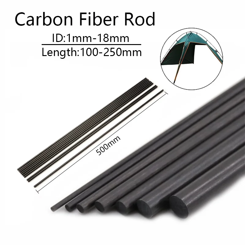 1-10pcs-Length-100-500mm-Solids-Carbon-Fiber-Rod-1mm-2mm-3mm-4mm-5mm ...