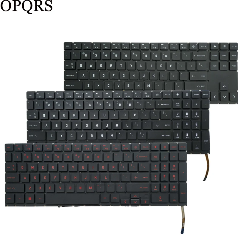 New Us Laptop Keyboard For Hp Omen 15-en 15-ek Tpn-q238 Tpn-q236 With ...