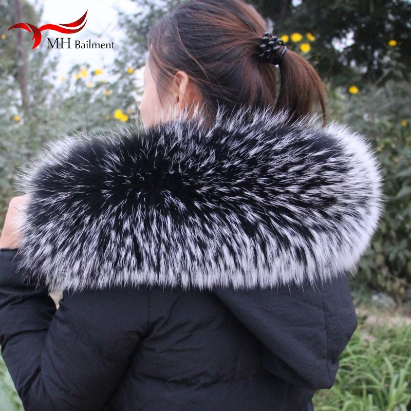 Super-Large-Fur-Collar-Winter-New-Real-Raccoon-Fur-Collar-Furry-Warm ...