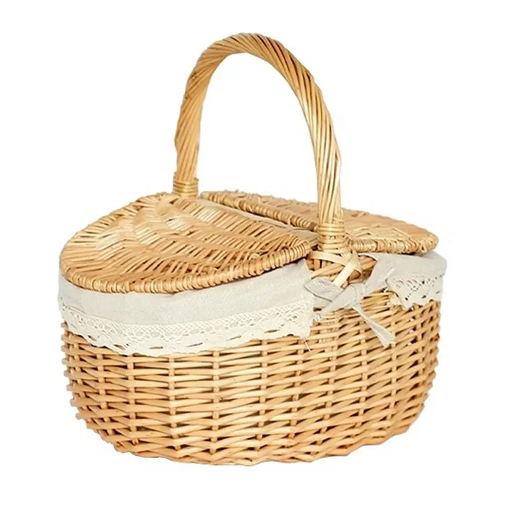 Double-Lid-Camping-Picnic-Weaving-Storage-Hamper-Multifunctional-Picnic ...