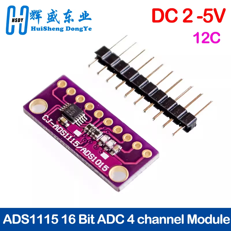 DC-2-5V-4-CH-ADS1115-Module-ADC-with-Pro-Gain-Microcontroller-16-Bit ...
