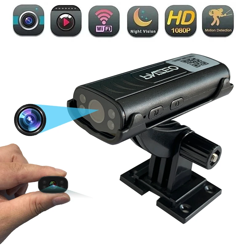 Mini Home Security Camera Pnzeo 1080p Hd Wireless Wifi Remote View ...