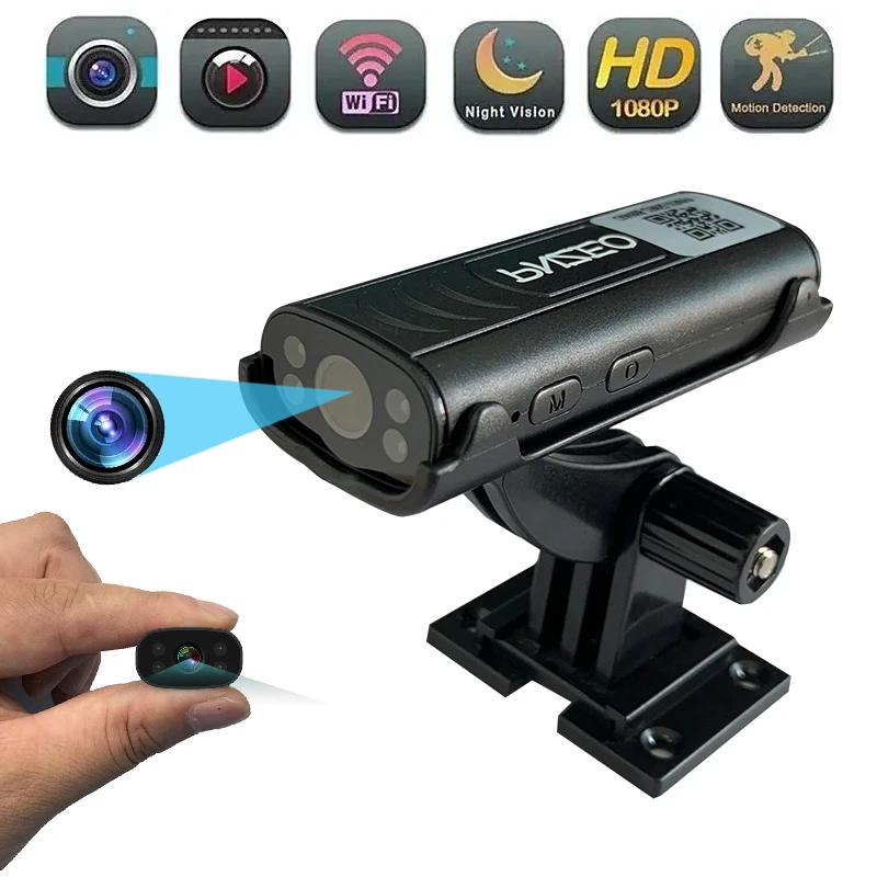 Mini Home Security Camera Pnzeo 1080p Hd Wireless Wifi Remote View ...