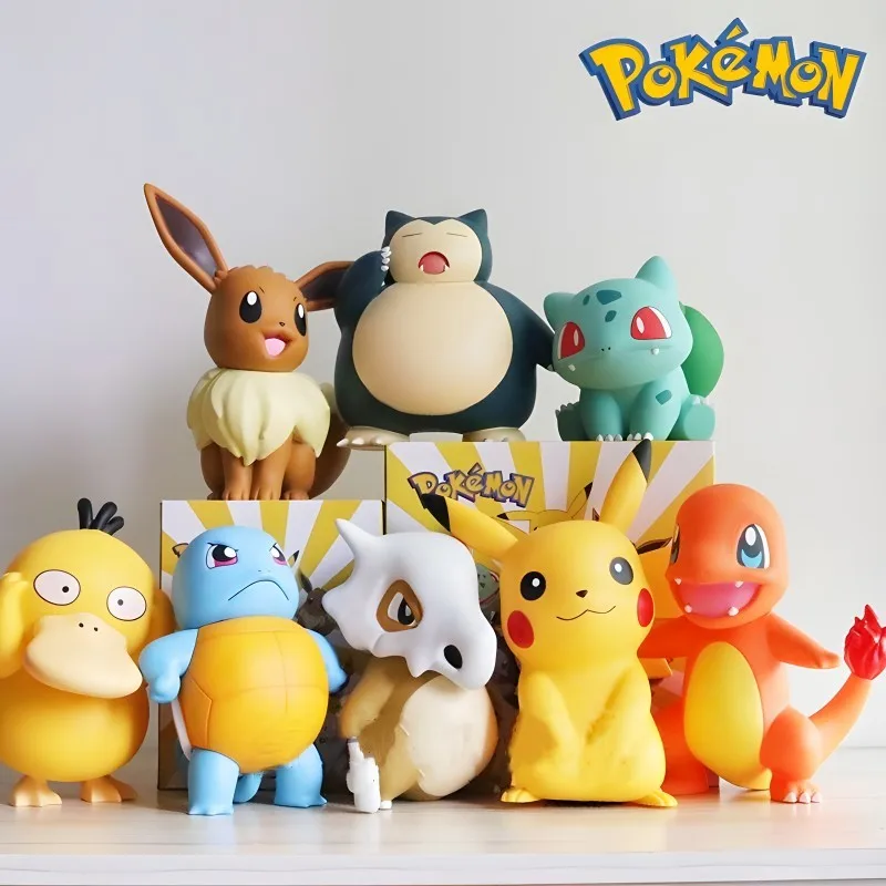 Figura-grande-de-Pok-mon-Pikachu-Charmander-Eevee-Porkby-Squirtle ...