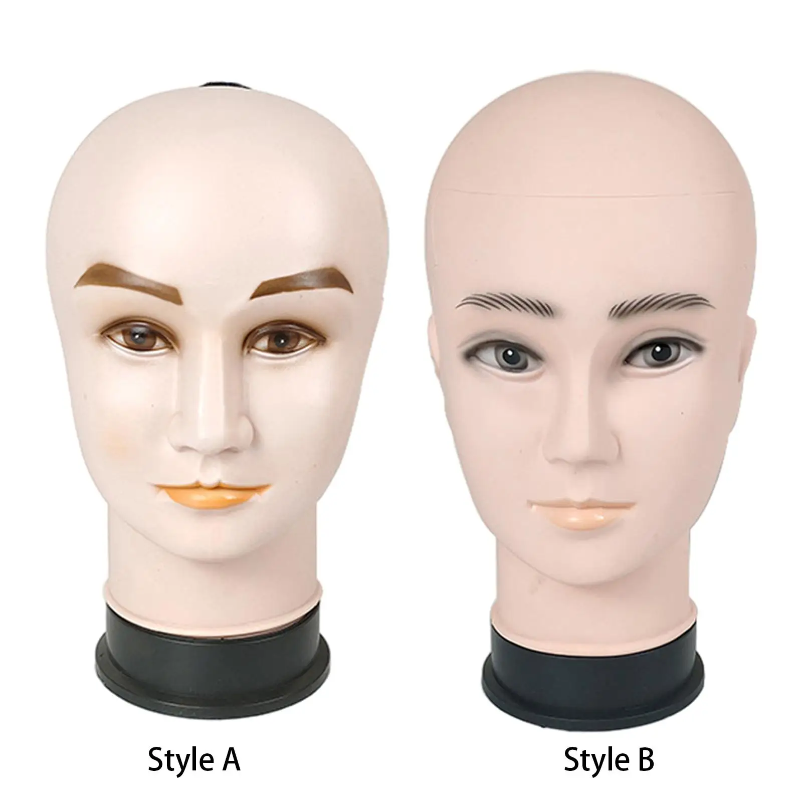 Male-Bald-Mannequin-Head-Manikin-Head-Training-Head-Model-Hat-Display ...