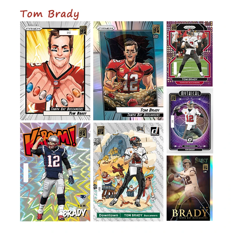 Panini NFL Rugby Star Card Diy Homemade Tom Brady Prizm Series Color ...