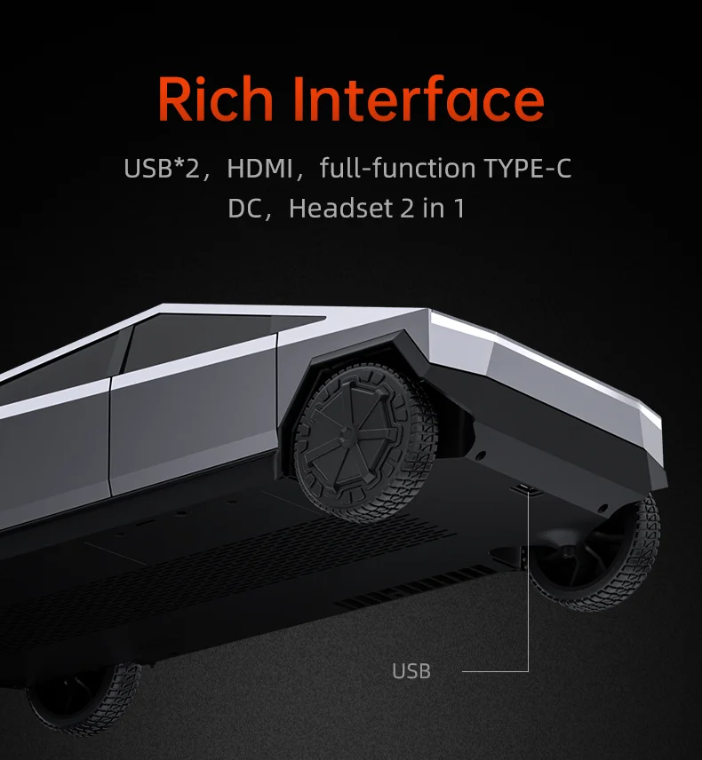 Buy Cybertruck Mini PC, AMD Ryzen 7 8845HS, RAM 16GB, SSD 1TB, Radeon ...