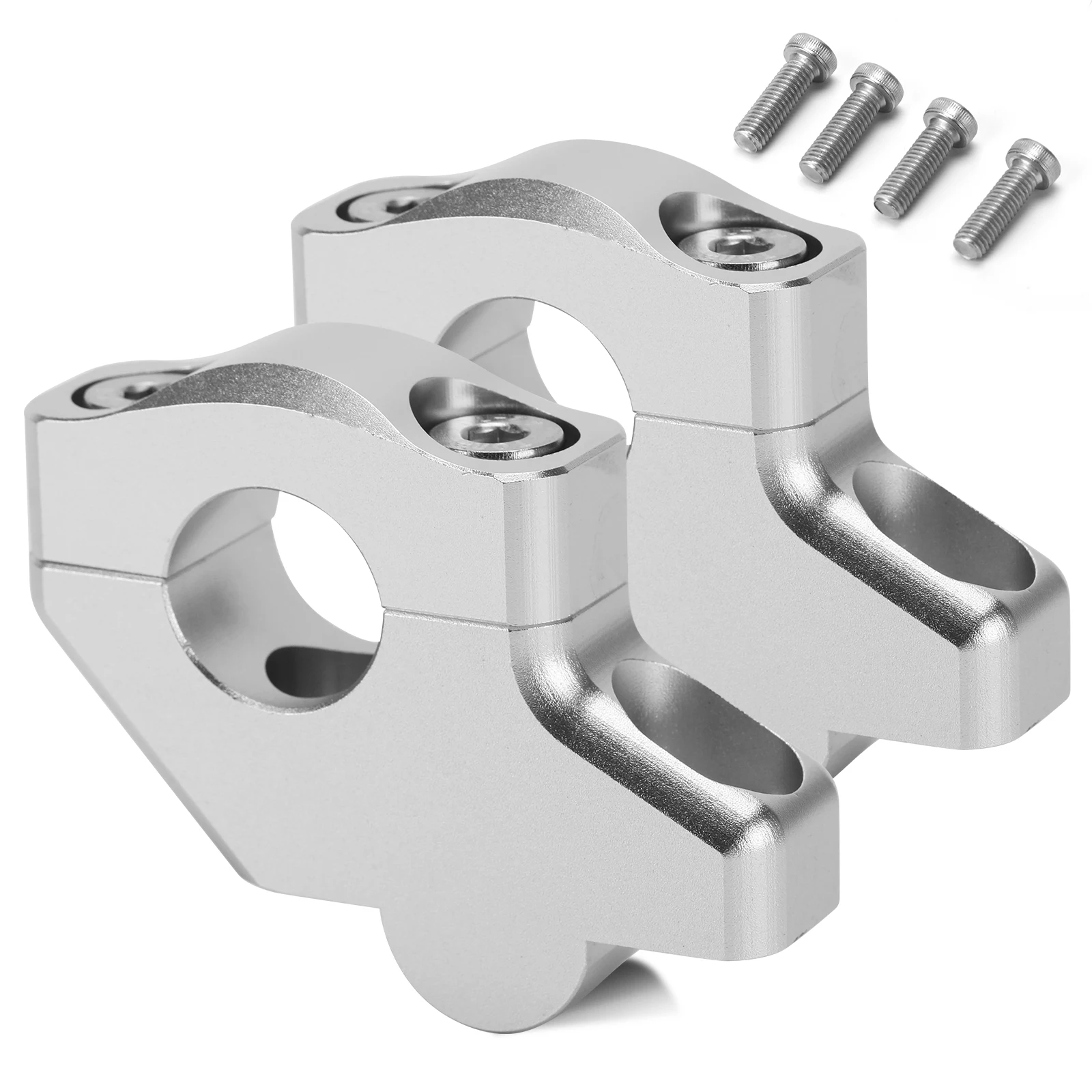22mm 7/8" Offset Handle Bar Riser Raised Extend Handlebar Mounting ...