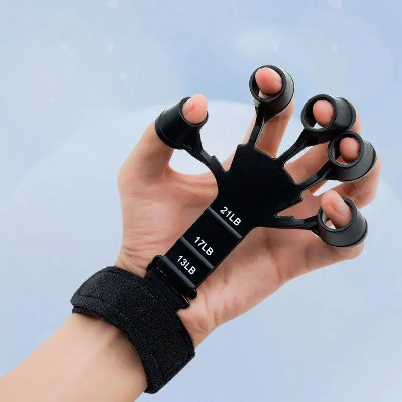 New-Silicone-Finger-Trainer-5-Finger-Wrist-Stretcher-Finger-Strength ...