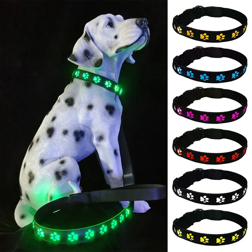 USB-Rechargeable-Dog-Collar-Light-Luminous-Flashing-Glowing-Bright ...